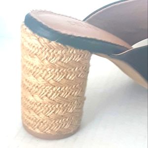 Crevo | Shoes | Euc Crevo Presley Black Crossover Leather Slide ...